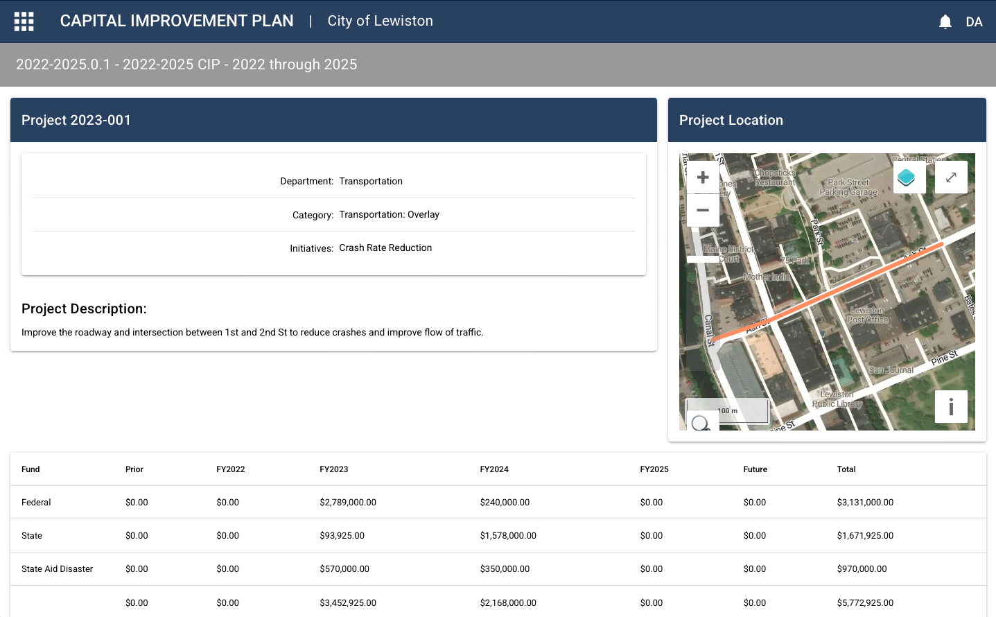 OneOffice for Capital Improvement Planning - RTVision Software Solutions