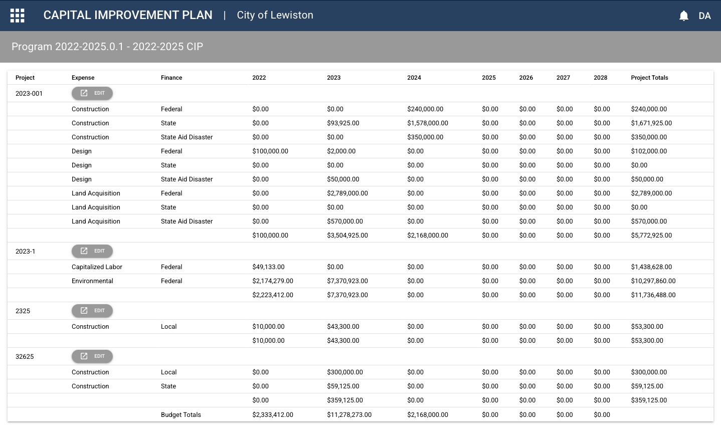 OneOffice for Capital Improvement Planning - RTVision Software Solutions